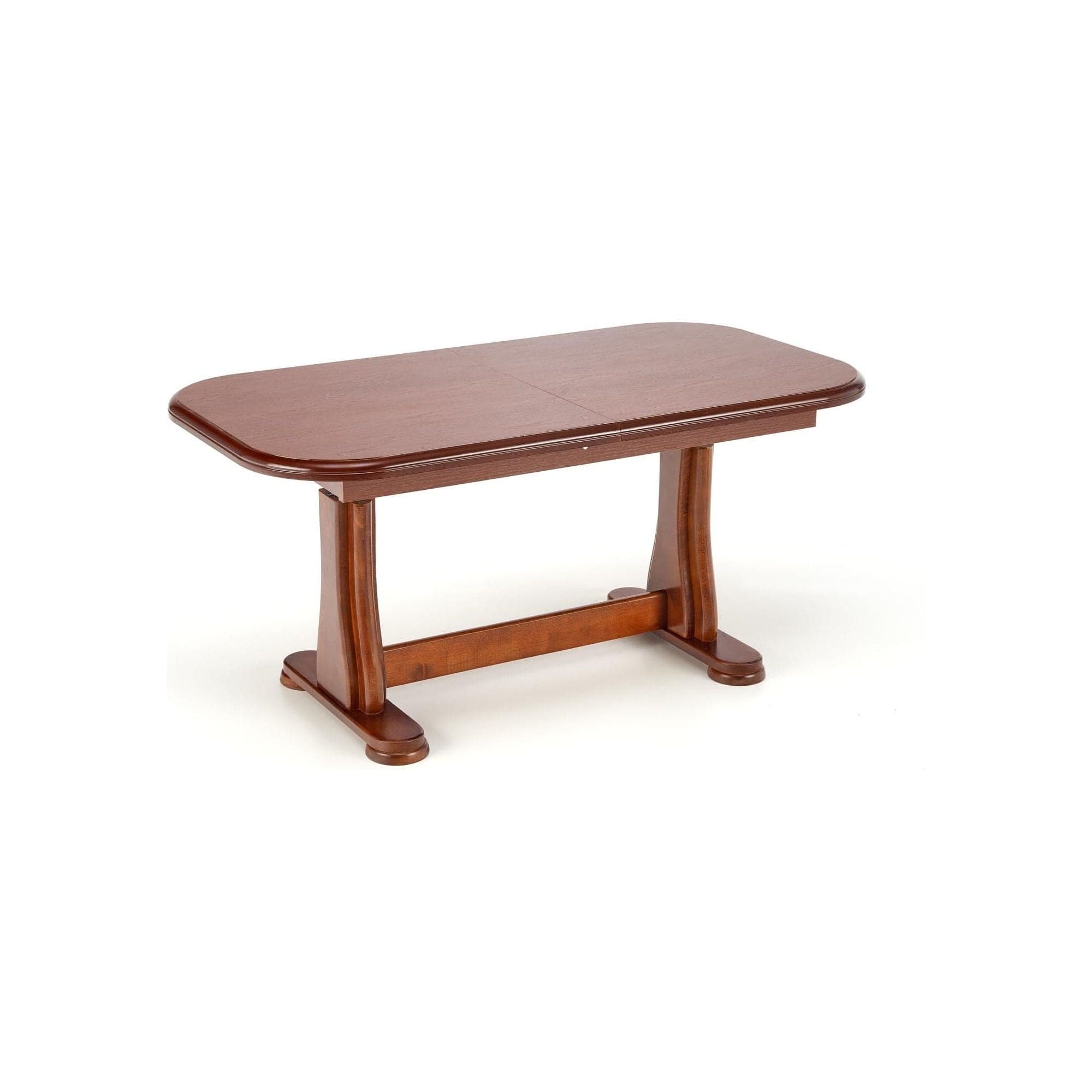 Masa extensibila TYMON, nuc, lemn de fag, 125/164x65x60/72 cm | Acaju.ro ️